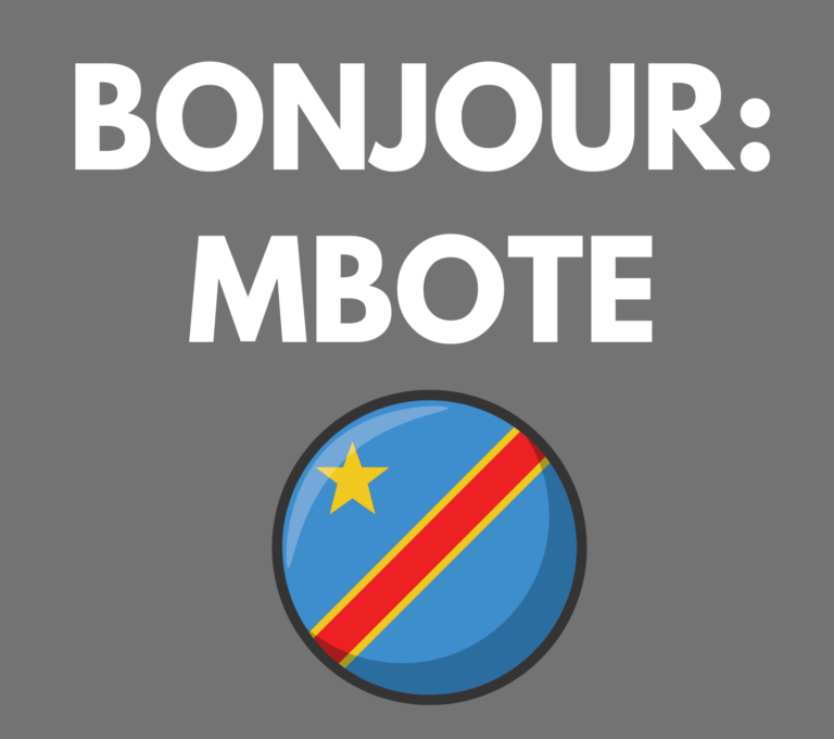 L'art subtil de dire "Bonjour" en lingala (langue du Congo)